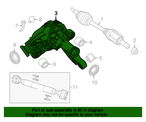 2012-2018 Mopar Front Axle Differential 53010969AA | TascaParts.com