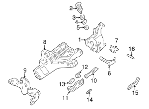 1995-2021 Ford Column Flange F75Z-3511-AB | OEM Parts Online