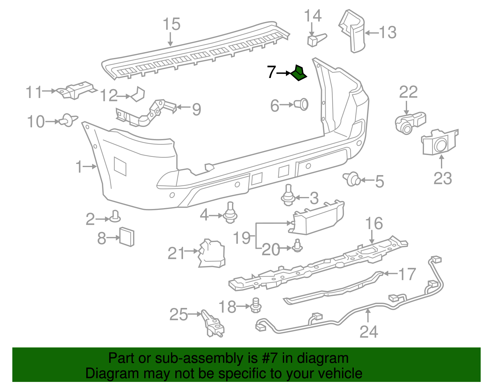52579-60010 - Bumper Cover Retainer - 2016-2020 Lexus LX570 | My L Parts