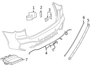 66209306408 - 2016-2018 BMW X1 Park Sensor Retainer (66-20-9-306-408 ...