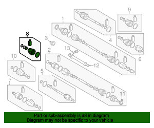 49544-G5000 - Outer Boot 2017-2021 Kia Niro | Kia.Parts Store