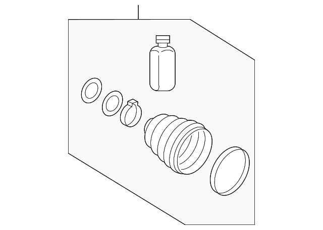 49544-G5000 - Outer Boot 2017-2021 Kia Niro | Kia.Parts Store