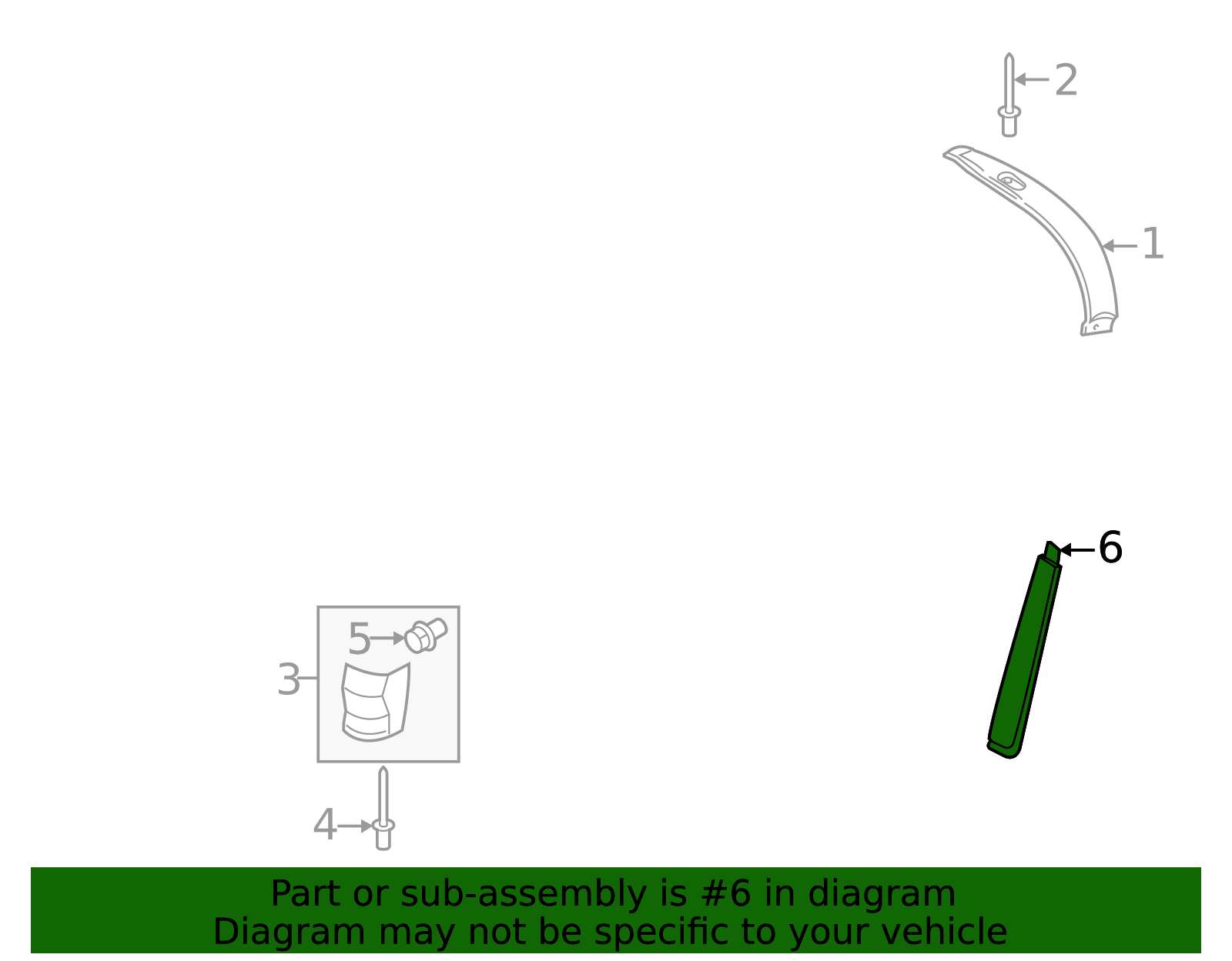 ML3Z-15255A35-AAPTM - High-Quality Body C-Pillar Molding for 2021-2025 ...