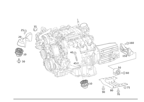 Engine Suspension for 2012 Mercedes-Benz S550 | Mercedes-Benz USA Parts