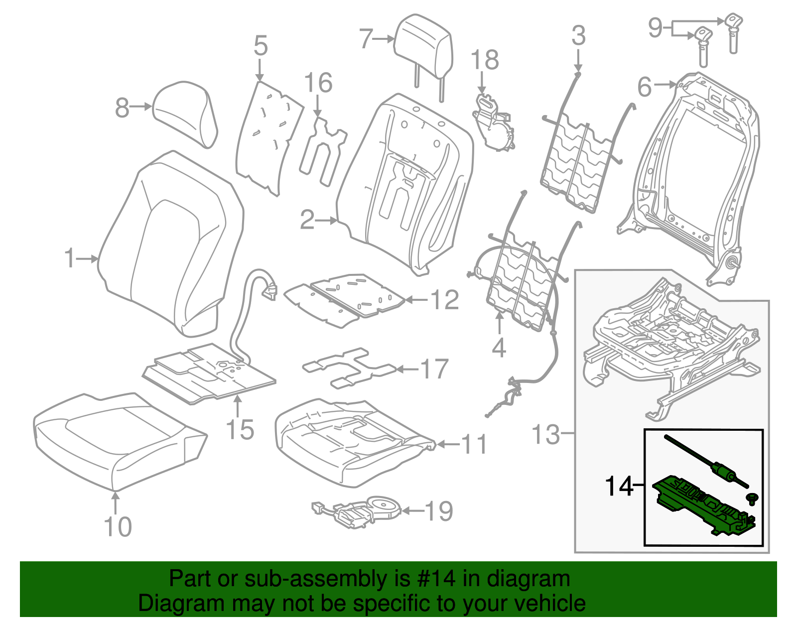 2017-2024 Ford 2017-2024 Ford Adjust Motor - Motorcraft (MM-1270) FL3Z ...
