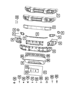 Front Bumper and Fascia for 2020 Jeep Wrangler | Mopar eStore