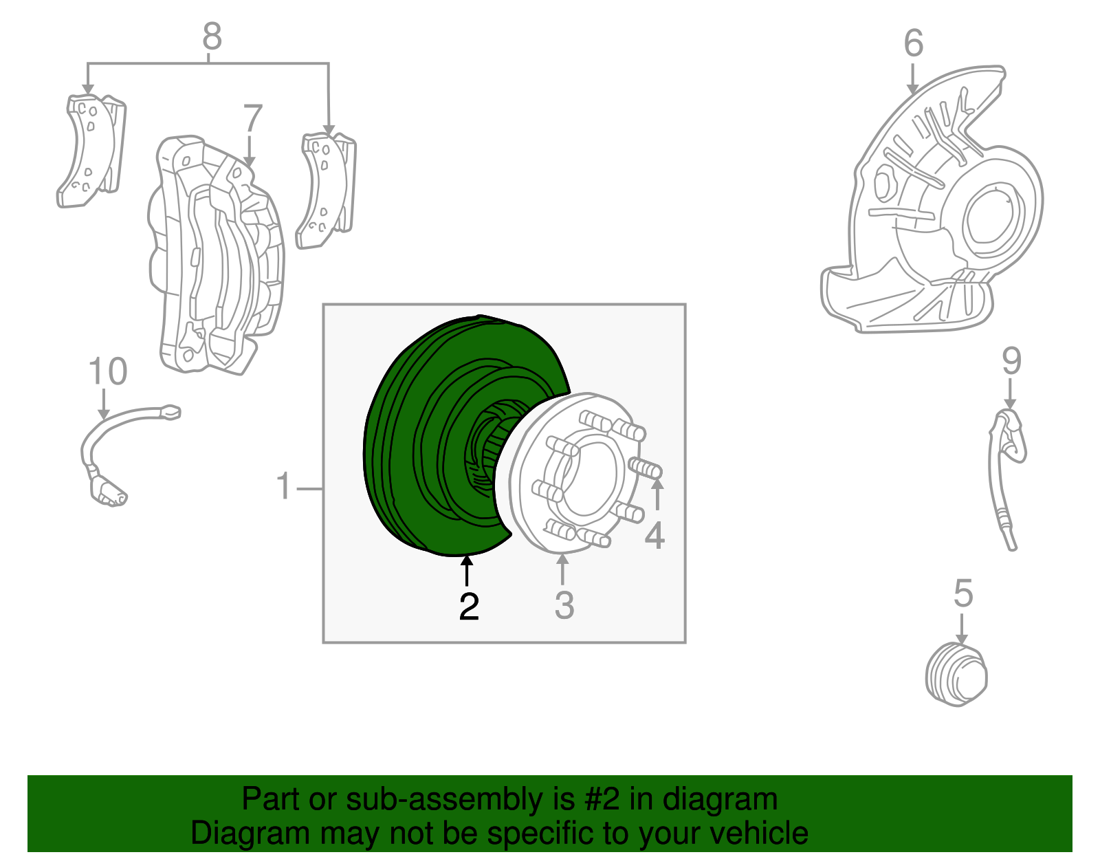 1999-2004 Ford Motorcraft™ Rotor BRR-192 | QuirkParts