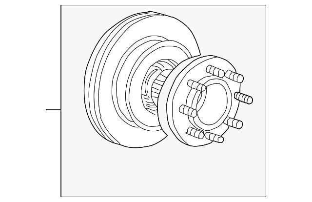 2005-2007 Ford 2005-2007 Ford Hub & Rotor - Motorcraft (HUB-155) AC3Z ...