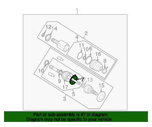 28324AG010 - Cv Joint Boot Band - 2008-2021 Subaru | Select Subaru Parts