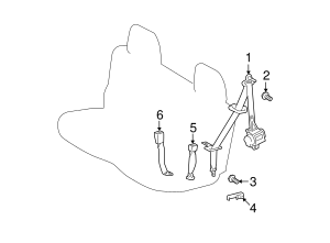 73330-0E040-C0 - Seat Belt Receptacle - 2010 Toyota Highlander | OEM ...