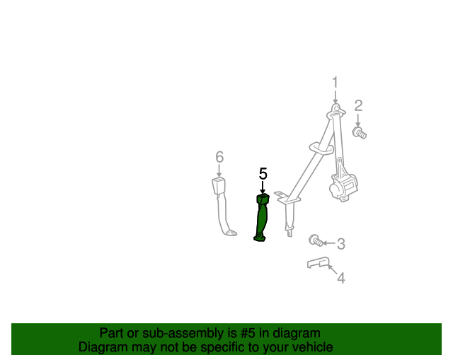 73330-0E040-C0 - Seat Belt Receptacle - 2010 Toyota Highlander | OEM ...