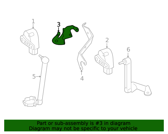Genuine BMW 37-14-6-878-573 | Level Sensor Mount Bracket | FREE ...