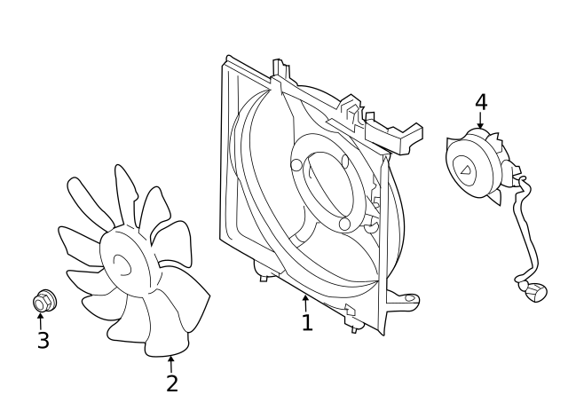 45122SJ000 - Fan Shroud - 2019-2023 Subaru Forester | Subaru Parts Guys