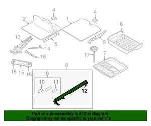 2008-2016 Volvo Rail Hinge - Driver's Side (LH) 31292554 | TascaParts.com