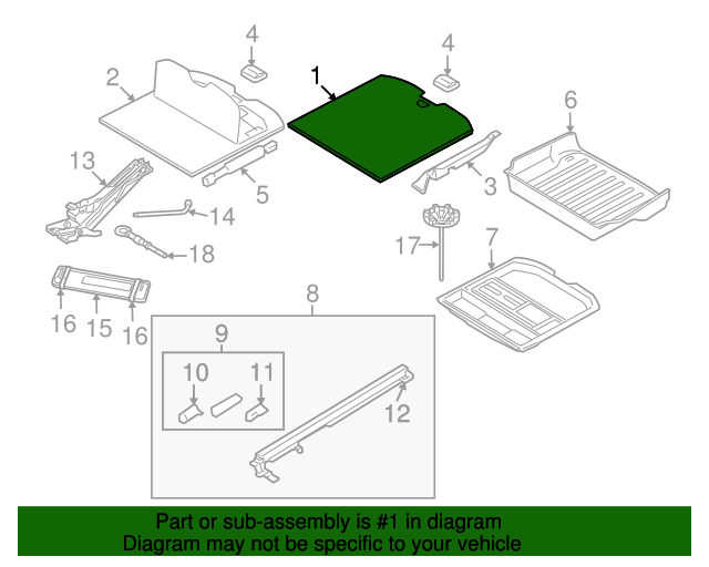 2008-2014 Volvo Cargo Cover 39812918 | TascaParts.com