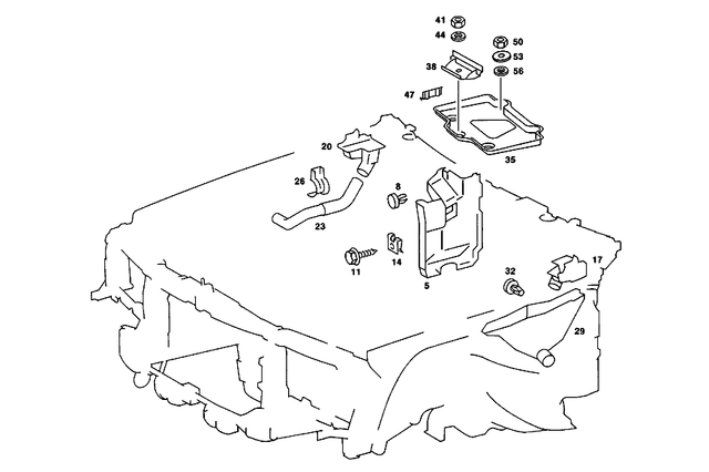 201-628-01-73 - Drip Molding 1955-1993 Mercedes-Benz | Mercedes-Benz ...