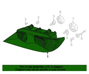 Genuine BMW 63-12-8-379-707 | Headlamp Assembly | FREE Shipping on Most ...
