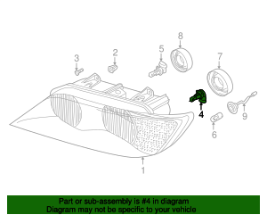 63217160786 - 1987-2012 BMW Fog Lamp Bulb (63-21-7-160-786) | BMW of ...