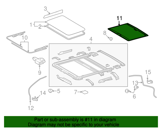 63306-60150-B1 - Sunshade - 2008-2021 Toyota Land Cruiser | DiscMonster