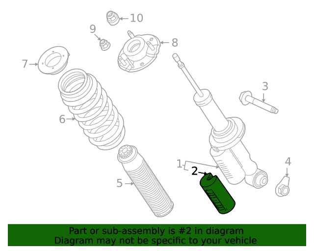 2021 Ford Bronco Strut Cover MB3Z-18089-C | OEM Parts Online