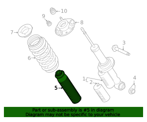 MB3Z-5K570-C - Jounce Bumper 2021-2024 Ford Bronco | Ford Parts Direct