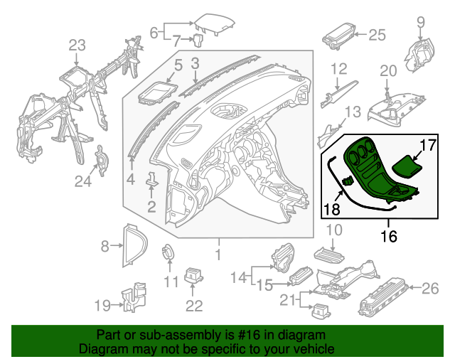 205-680-29-10 - Center Panel 2019-2021 Mercedes-Benz | Mercedes-Benz ...