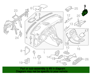 206-545-32-01-9051 - Column Cover 2022-2023 Mercedes-Benz C 300 ...