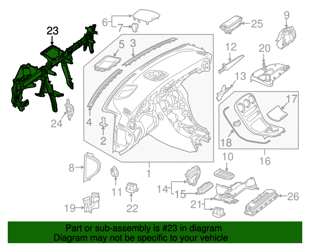 2017-2023 Mercedes-Benz Reinforced Beam 205-680-05-55 | MB OEM Parts