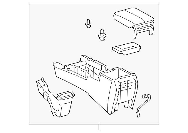 58910-60130-C3 - Console Body - 2020-2023 Lexus GX460 | My L Parts