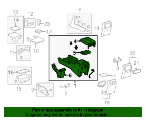 58910-60130-C3 - Console Body - 2020-2023 Lexus GX460 | My L Parts