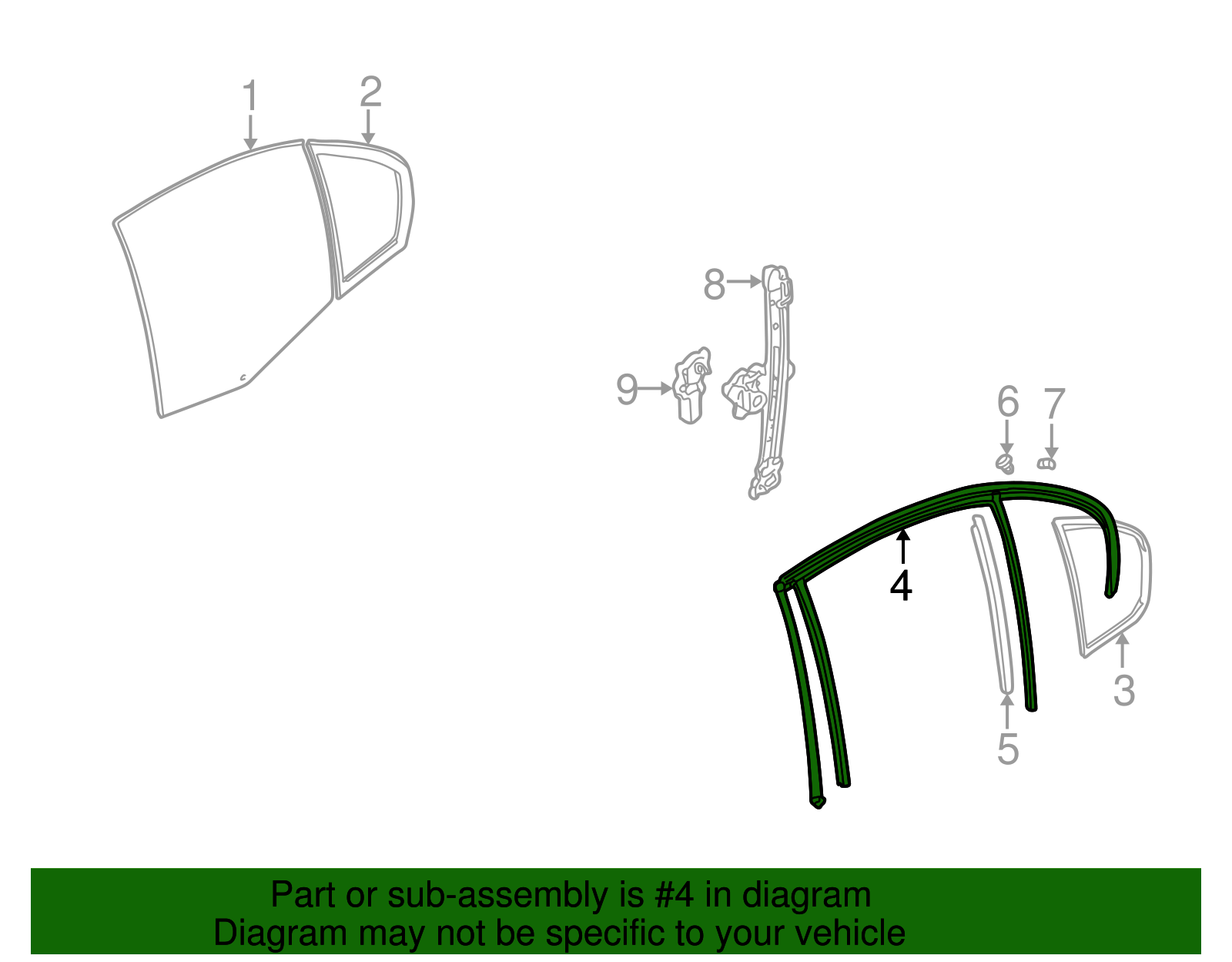 51-34-8-266-125 - Guide Channel - 1999-2005 BMW | BMWPartsHub