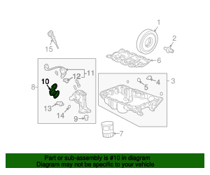 1997-2014 Acura Engine Oil Filter Adapter Gasket 15825-P8A-A01 | OEM ...
