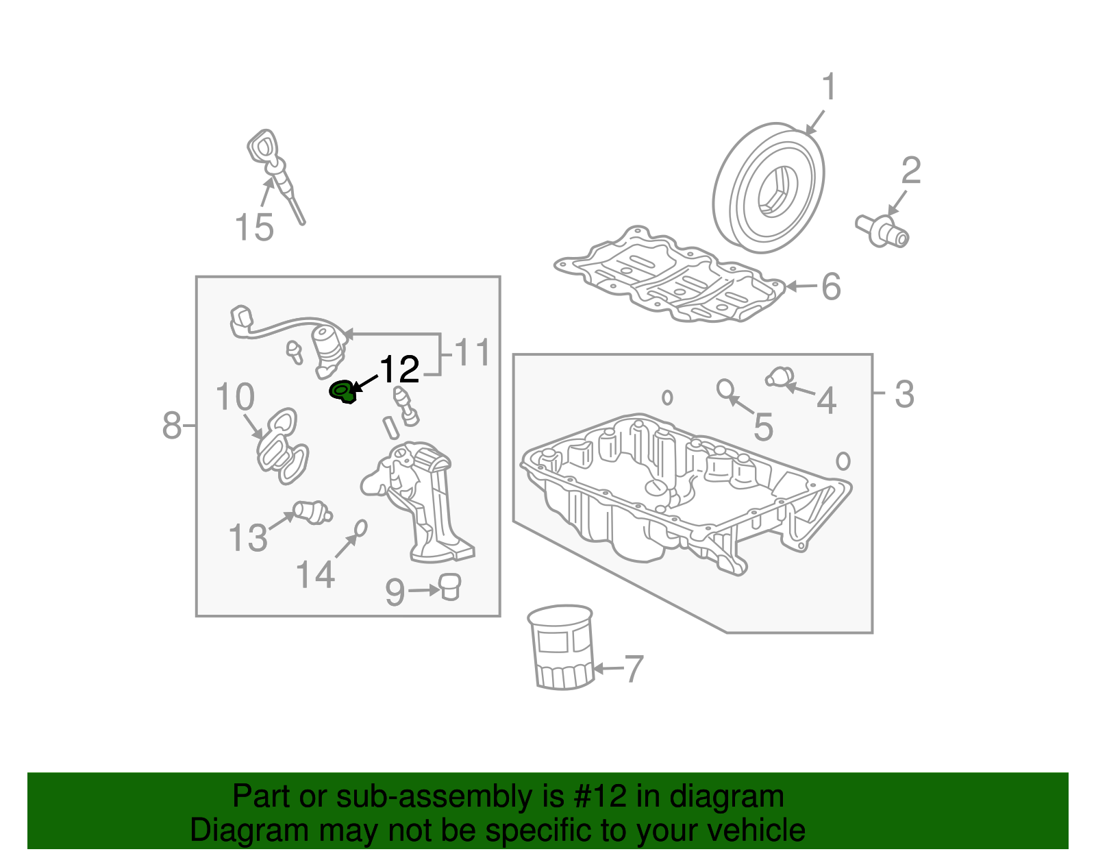 2009-2014 Acura TL Solenoid Gasket 36172-P8A-A01 | Acura Parts Now