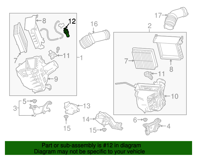 2004-2021 Lexus Vacuum Switch 25860-0A010 | OEM Parts Online
