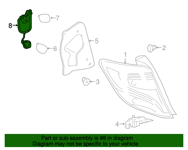 81555-0D600 - Socket & Wire - 2015-2017 Toyota Yaris | OEM Genuine ...