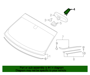 2017-2020 Lincoln Continental Cover Rain Sensor GD9Z-17D550-BA | QuirkParts