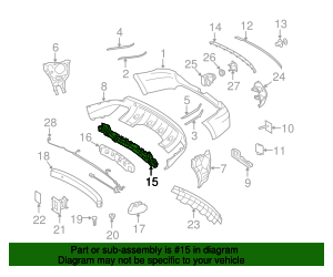 Genuine Energy Absorber for 2008-2011 Mercedes-Benz Part# 164-885-17-65 ...