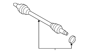 2009-2011 Hyundai Genesis Shaft Assembly Drive Rear Right-hand 49650 ...