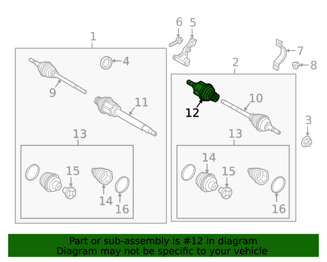 2019-2023 Ford Transit Connect Inner Cv Joint KV6Z-3B436-K | Discount ...