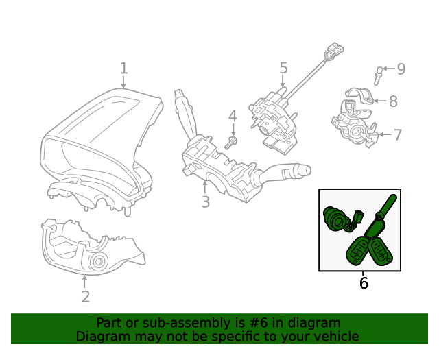 2019-2021 Hyundai Ignition Lock Cylinder 81900-G3C00 | OEM Parts Online
