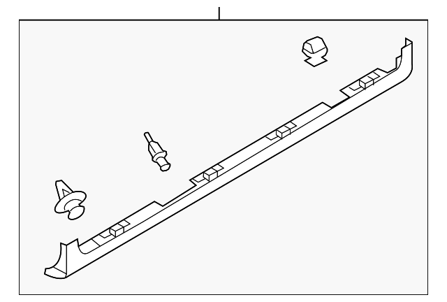 2006-2007 Mazda 6 Rocker Molding GP9A-51-P50F-64 | QuirkParts