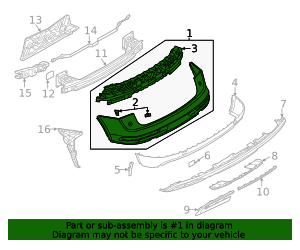 2021-2024 Audi Bumper Cover 80A-807-067-G-GRU | Audi USA Parts