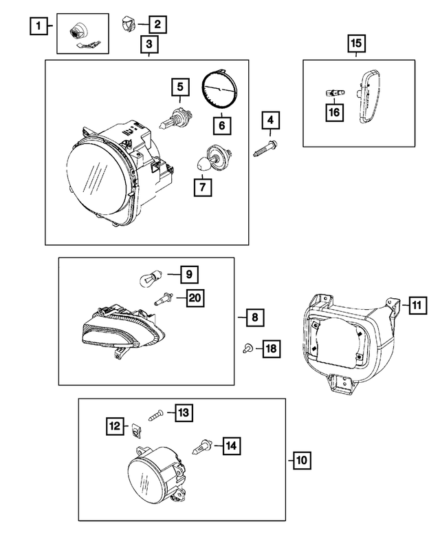 2021-2024 Mopar Bulb 68489978AA | My Mopar Parts