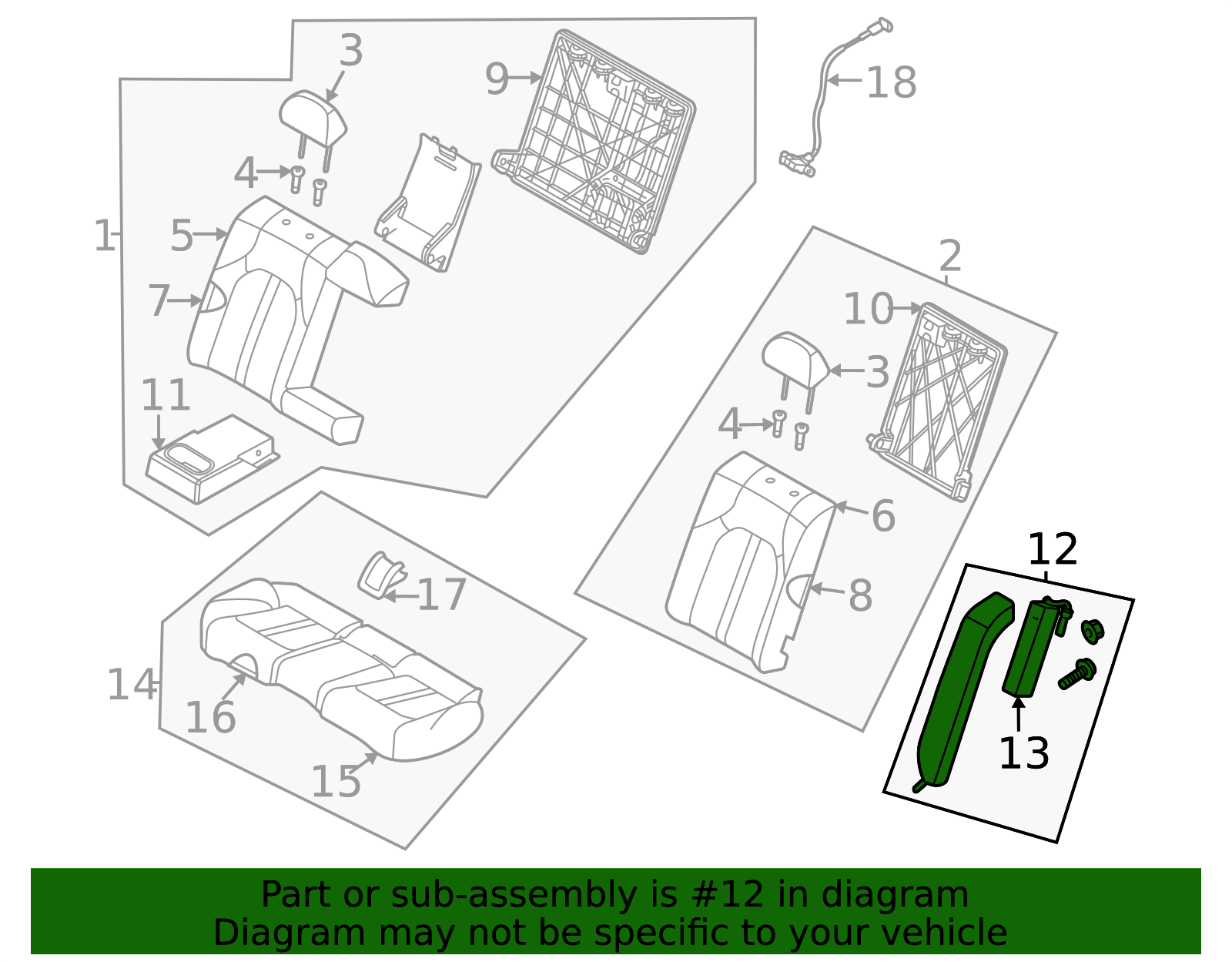 89407-L5700-VSG - High-Quality Seat Back Bolster Assembly for 2020-2025 ...