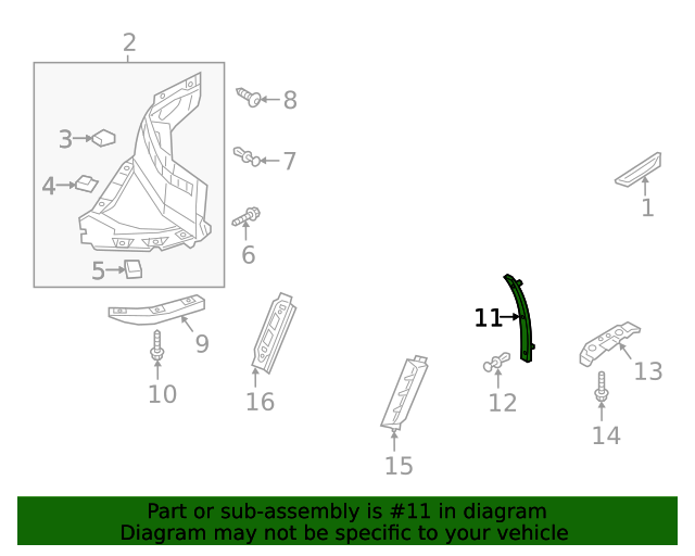 2019-2023 Audi Stone Guard 8W6-853-823-A-9B9 | Audi USA Parts