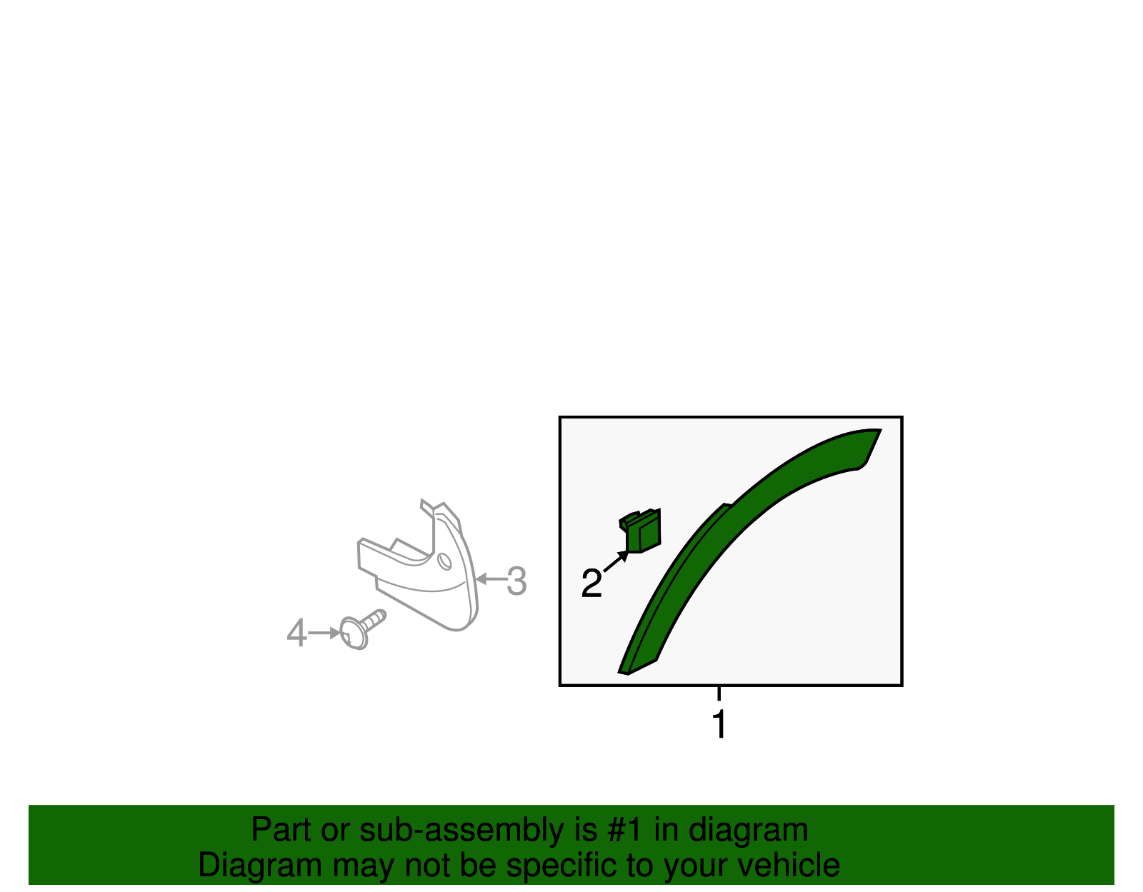 2011-2016 Kia Sportage Wheel Flare 87742-3W000 | OEM Parts Online