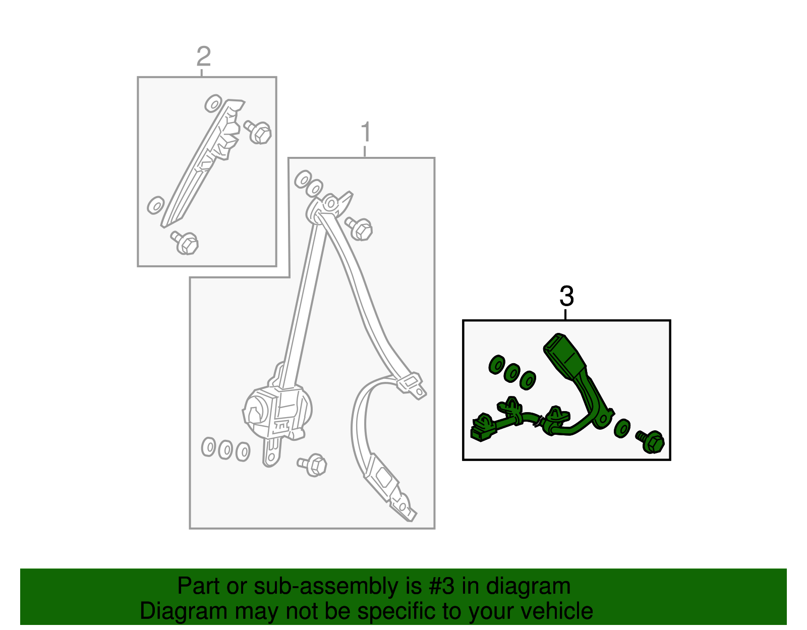 04816-TA5-A81ZB - 2008-2012 Honda Accord - Buckle Set L Front Seat Belt ...