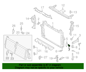 4M0-804-051 - Frame Rail End Bracket 2017-2023 Audi | AutoNationParts.com