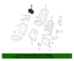 Genuine BMW 52-10-7-219-527 | Headrest Cover | FREE Shipping on Most ...