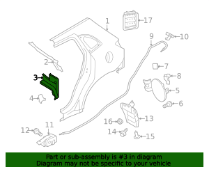 2011-2019 Mitsubishi Outlander Sport Lower Extension 5301J199 | OEM ...